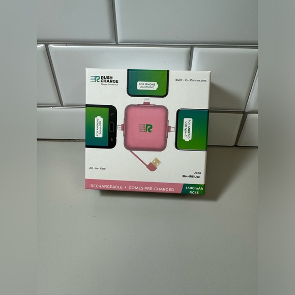 Rush Charge | Cell Phones & Accessories | Pink Threeway Portable ...